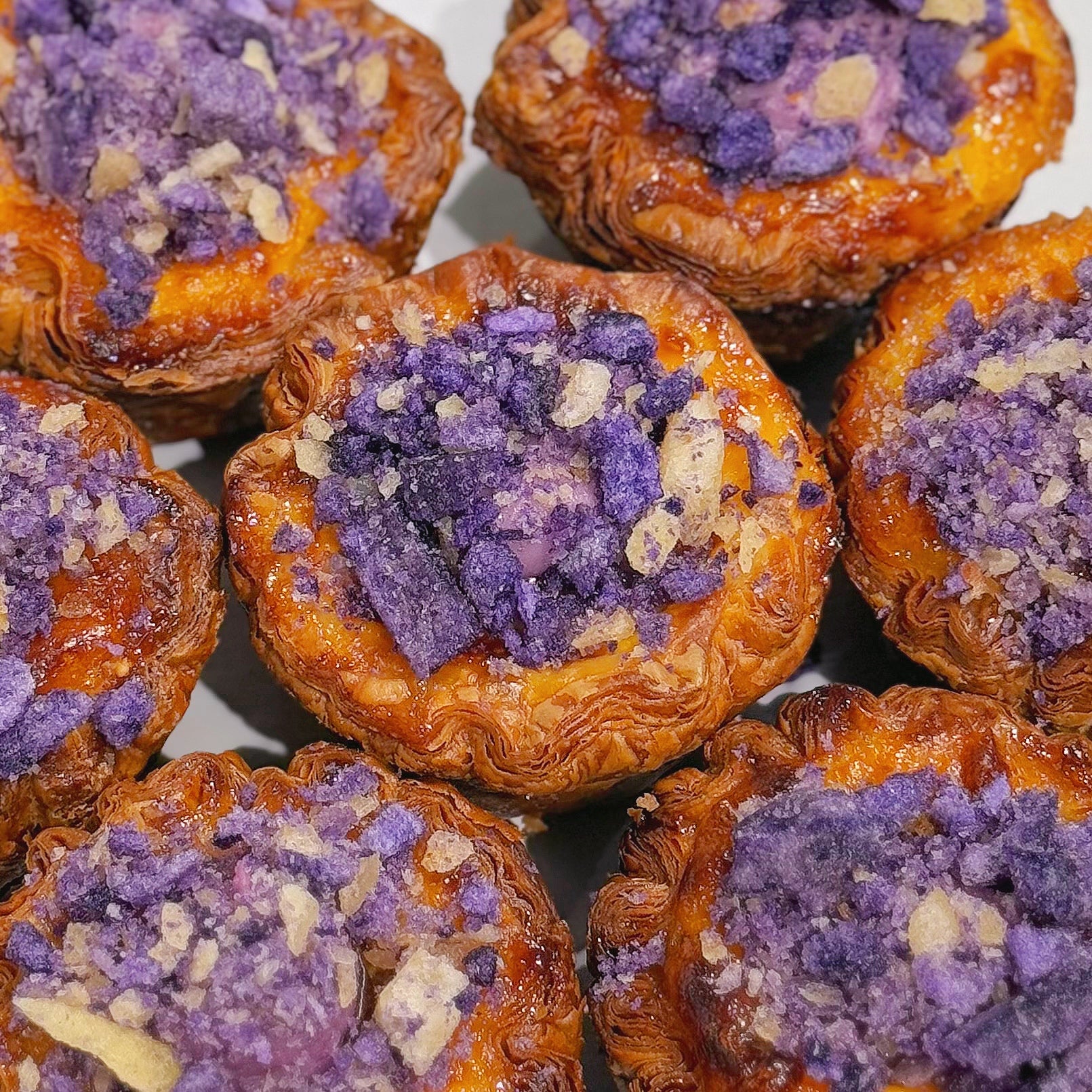 Taro Croissant Egg Tart – Swish Rolls