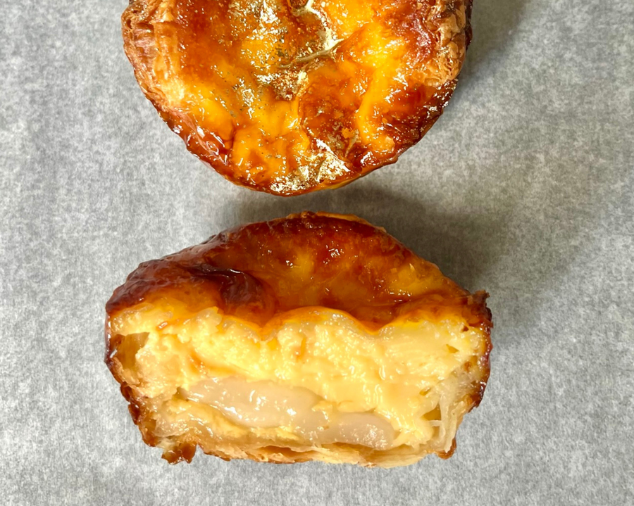 Mochi Croissant Egg Tart – Swish Rolls